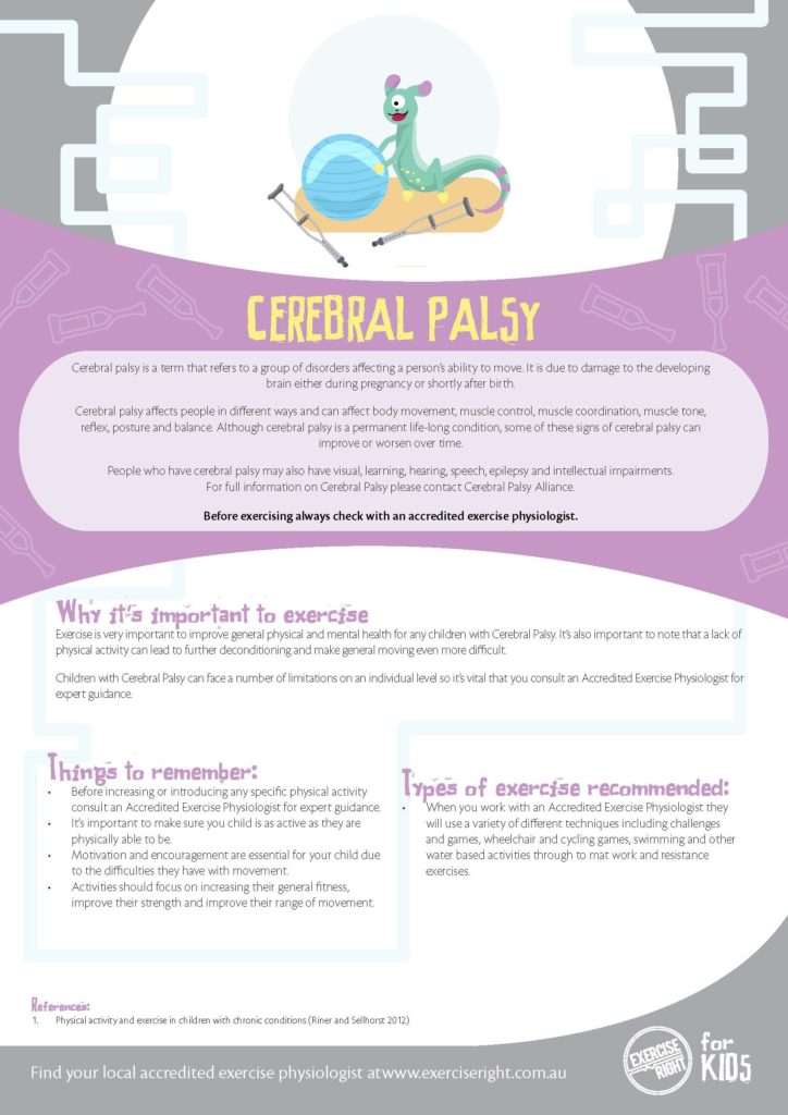 Exercise Right for Kids: Cerebral Palsy - Exercise Right